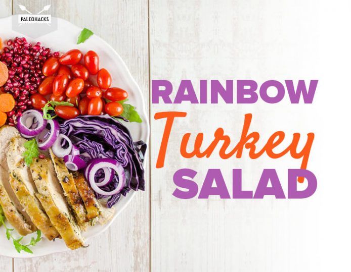 Rainbow Turkey Salad