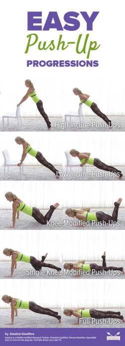 Easy Push-Up Progressions | Inclines and Other Modifications