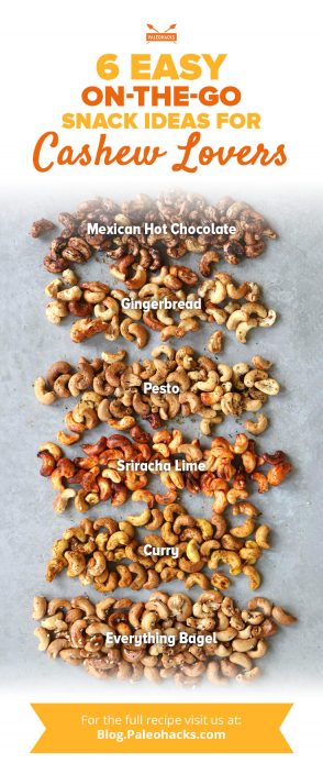 6 Easy On-The-Go Snack Ideas for Cashew Lovers | Paleo, Vegetarian
