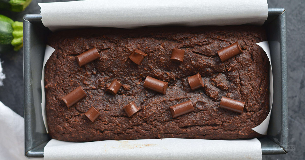 Paleo Chocolate Loaf Recipe with Zucchini | Veggie Packed, Gluten Free