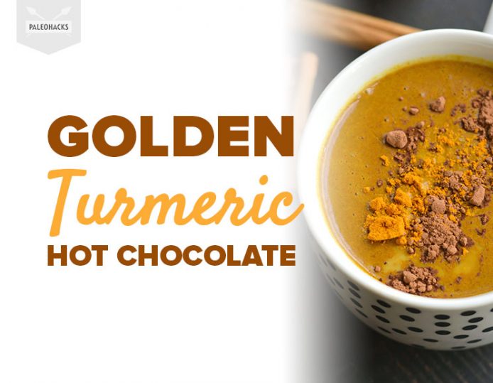 Golden Turmeric Hot Chocolate | Paleo, Anti Inflammatory, Dairy Free