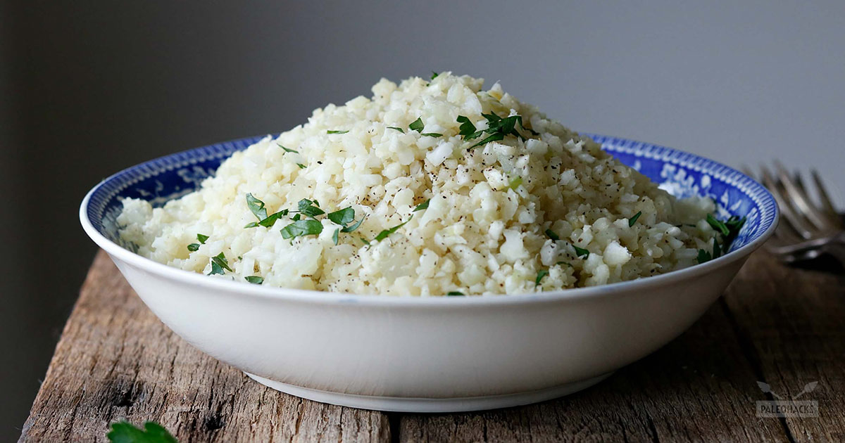 How to Make Healthy Cauliflower Rice | Paleo, Grain Free, Low Carb