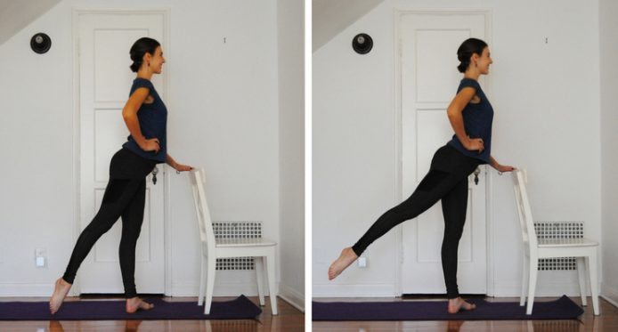 Easy + Gentle Home Barre Workout (You Just Need a Chair!)