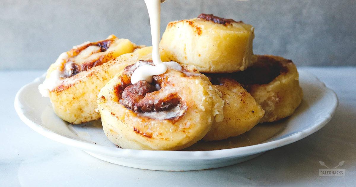 Soft + Pillowy Instant Pot Cinnamon Rolls | Paleo, Grain Free, Gluten Free