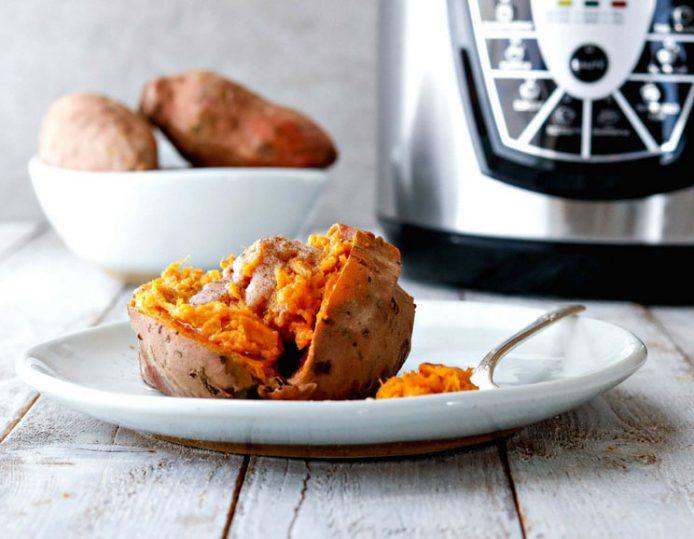 Instant Pot Sweet Potatoes Smothered in Buttery Maple Ghee (20 Min!)