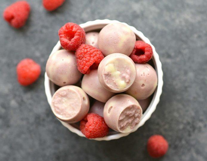 Keto + AIP Friendly Raspberry Coconut Drops | Paleo, AIP, Keto