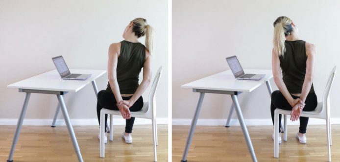 9 Seated Stretches to Release Neck + Back Pain | Gentle, Soothing