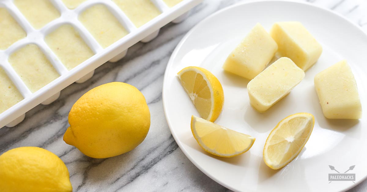 Detoxing Lemon Ice Cubes (Add Zest to Smoothies, Soups and Sauces!)