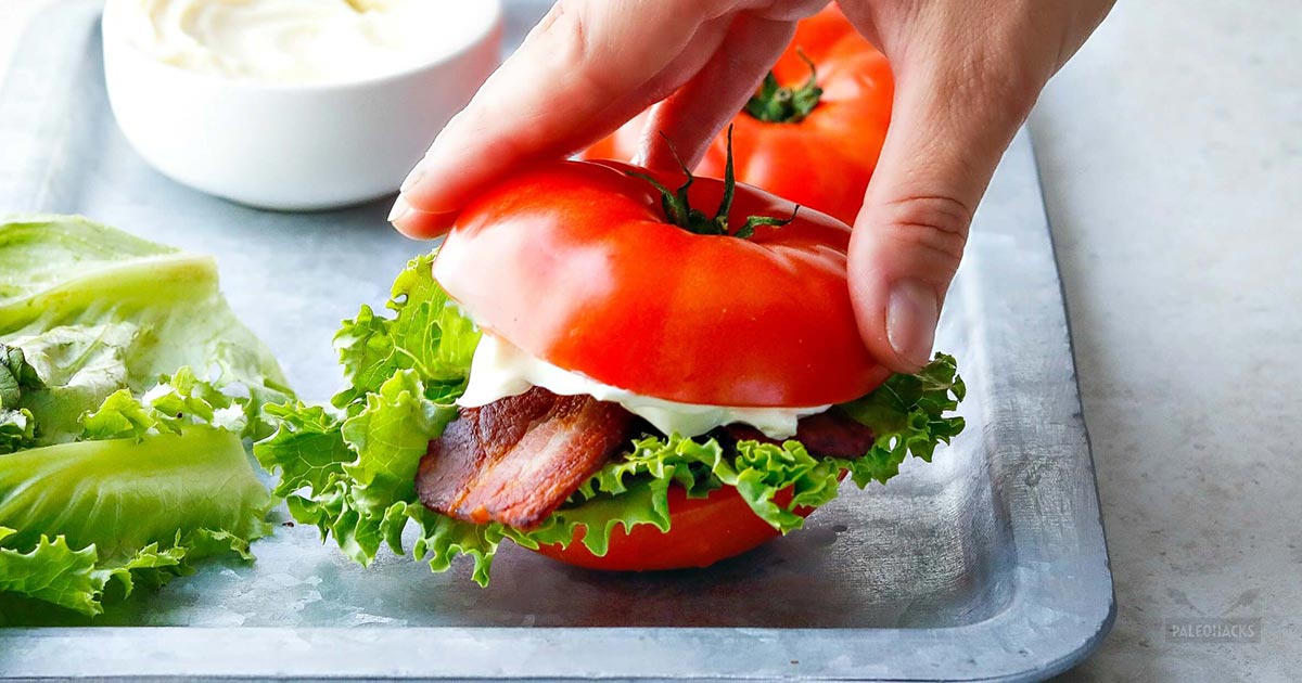 The Tomato Bun BLT | Paleo, Low Carb, Keto-Friendly