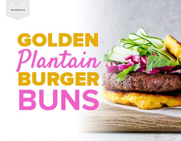 Golden Plantain Burger Buns | Paleo, Gluten Free, 3 Ingredient