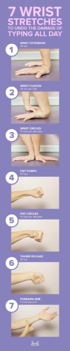 7 Wrist Stretches to Undo The Damage of Typing All Day | Fitness