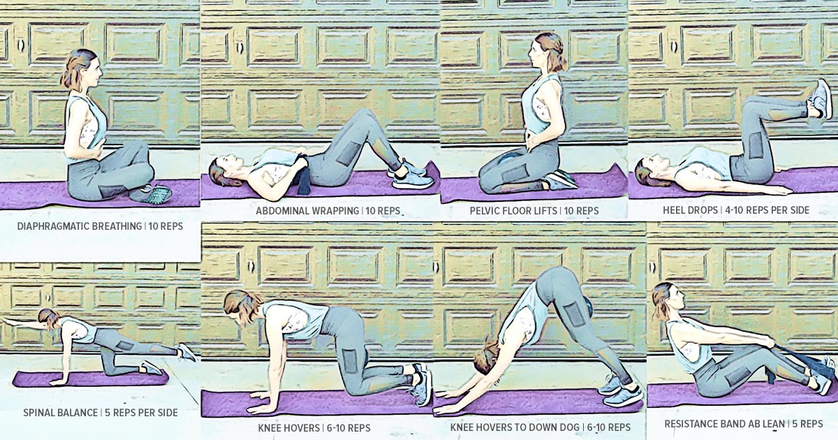 8 Exercises to Rebuild Your Core after Pregnancy | Fitness