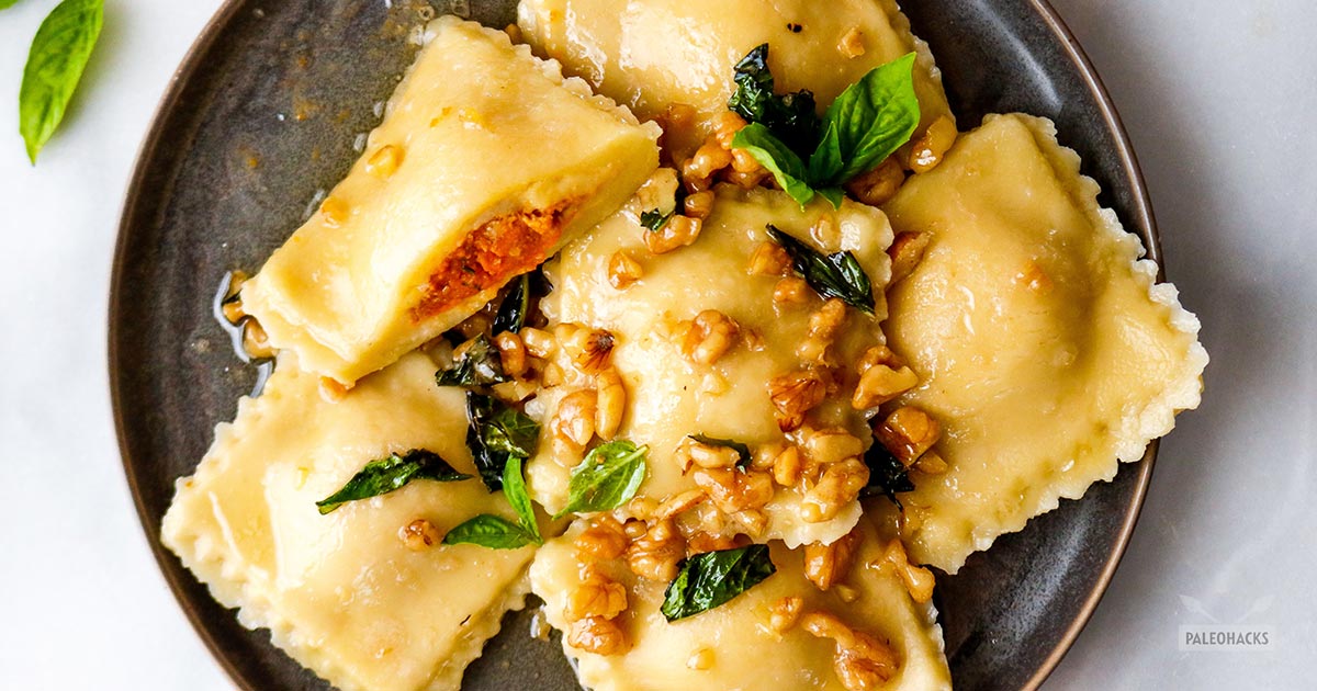 Paleo Pumpkin Ravioli | Paleo, Gluten Free, Grain Free