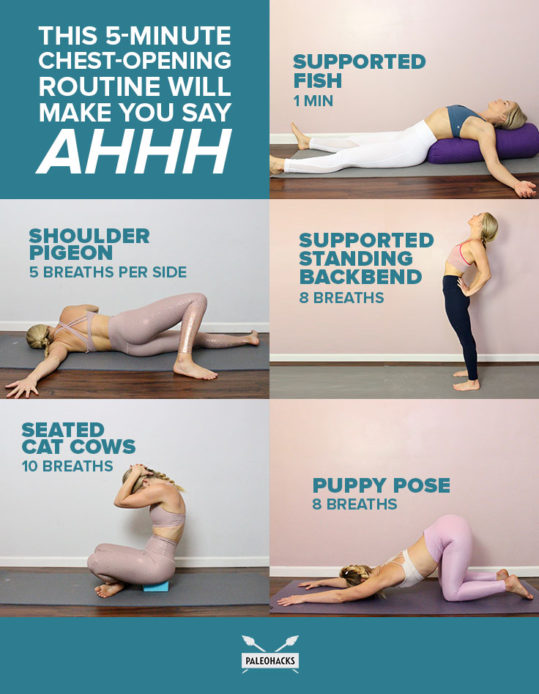 This 5-Minute Chest-Opening Routine Will Make You Say Ahhh | Fitness