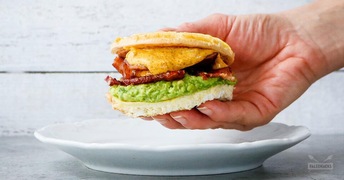 Bunless Keto Breakfast Burger | Gluten Free, Grain Free, Low Carb